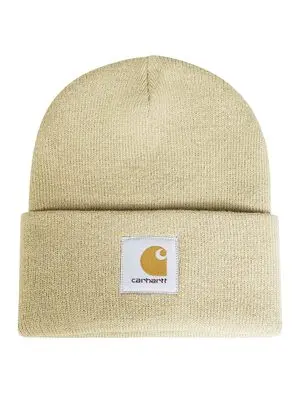 Carhartt Short Watch Beanie Hat - Beige