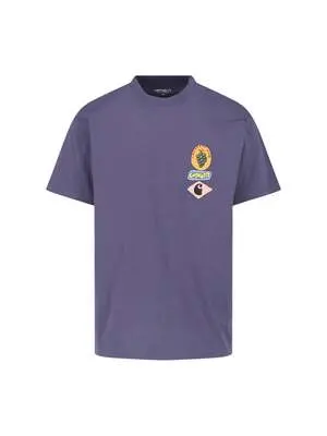 Carhartt Work In Progress Carhartt Wip Graphic Cotton T-Shirt Violet