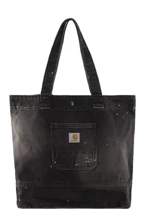 Carhartt Work In Progress Denim Tote Bag With Crossbody Strap - Black