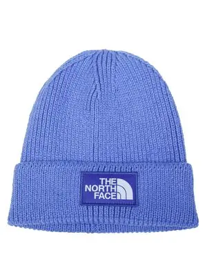 The North Face Logo Box Cuffed Beanie - Blu