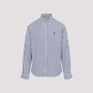 AMI Paris Classic Fit Cotton Shirt - Blue