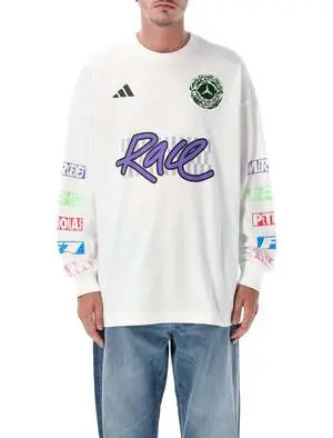 ADIDAS ORIGINALS Graphic Long Sleeve T-shirt - Bianco