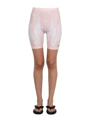 VISION OF SUPER Logo Mini Cyclist Bermuda Shorts - Pink