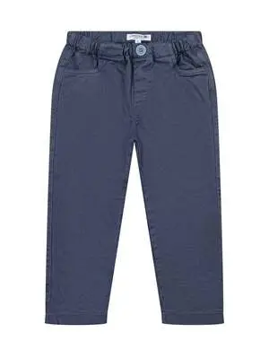 L'ORSOBRUNO Cotton Blend Paint Trousers - Blu