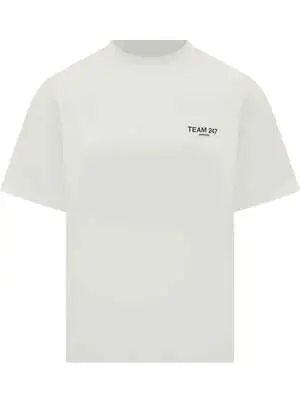 247 BY REPRESENT Stampaint Logo T-shirt Size - Flat White