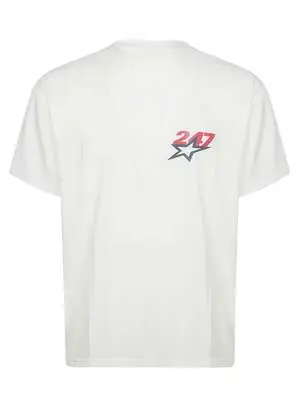 247 REPRESENT Oversized Star Print T-shirt For - Bianco