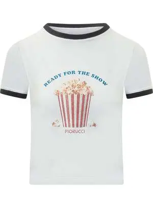 Fiorucci Popcorn Graphic T-shirt - White