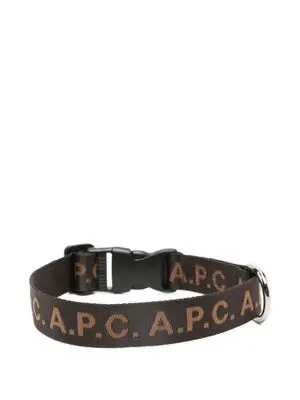 A.p.c. Monogram Jacquard Mini Buckle Accessory - Marrone