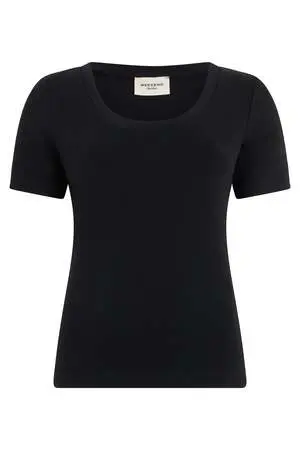 Max Mara Weekend-inspired Slim-fit Cotton T-shirt