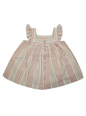 1+IN THE FAMILY Ruffled Mini Tank Top With Stripes