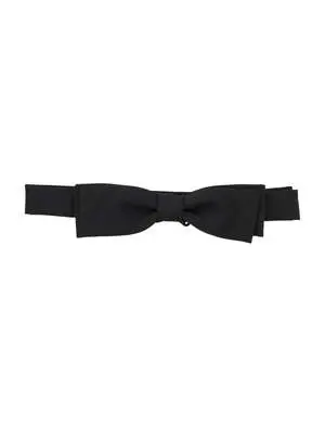 LARDINI Sophisticated Tie In Luxurious Fabric - Black