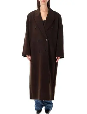 THE FRANKIE SHOP Double-breasted Oversized Wool Coat