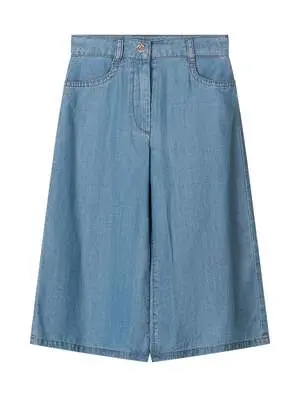 Twin-set Mini Paintntaloni Trousers - Chambray Light Blue