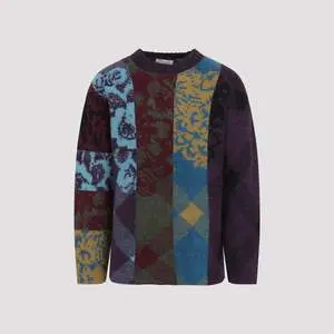 Dries Van Noten Wool-alpaca Crewneck Sweater - Red
