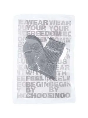 Comme Des Garçons Cotton-acrylic Knit Underwear By - Grey
