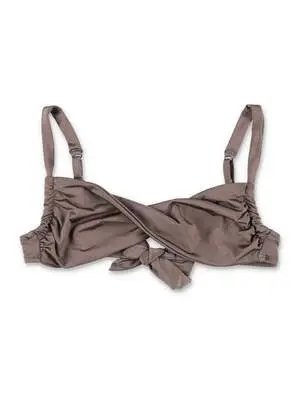 BELAMER Eco-friendly High-waisted Bikini Bottoms - Brown
