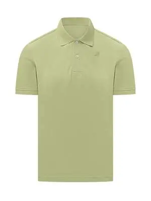 K-WAY Polo Mini In Piquet With Logo - Green Dk Lime