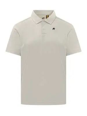 K-WAY Sleeve-cut Polo With Logo - Beige Lt