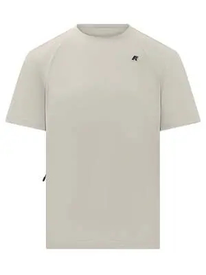K-WAY Logo Applied T-shirt - Beige Lt