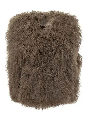 MARTHA LOUIS Mongolian Shearling Vest