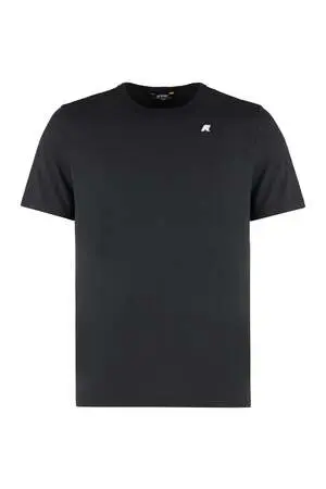 K-WAY Cotton Crew-neck T-shirt For - Black