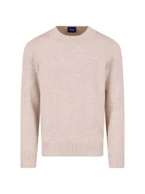 DRUMOHR Cashmere Crewneck Sweater - Beige