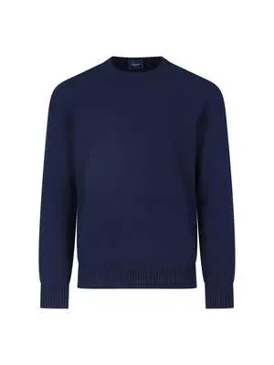 DRUMOHR Cashmere Crewneck Sweater - Blue