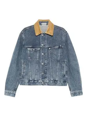 JW Anderson Denim Coat In 100% Cotton - Denim Blue