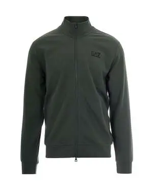 EA7 Zip-up Cotton Sweater