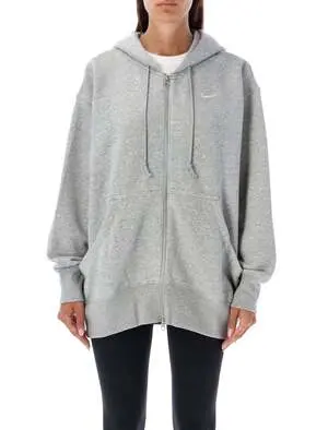Nike Oversized Full Zip Hoodie Size - Grey