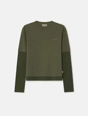 CARRER Double Hem Long Sleeve Top