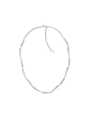 Calvin Klein Curved Drop Necklace - Silver