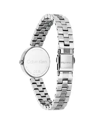 Calvin Klein Textured Bezel Shimmer Dial Watch - Green