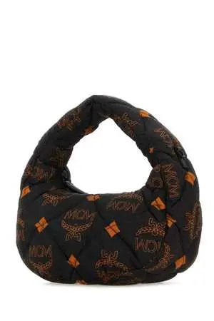 Mcm Printed Nylon Handbag
