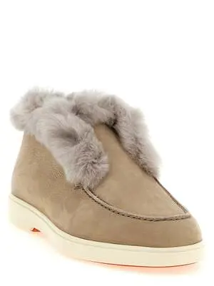 Santoni Desert' Ankle Boots - Cream