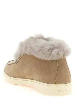 Santoni Desert' Ankle Boots - Cream