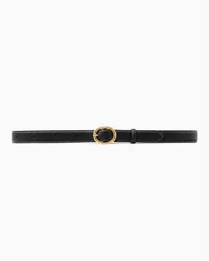 LIÉ STUDIO The Wyatt Wide Belt - Solid Black