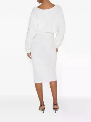 Elisabetta Franchi Raglan-sleeve V-neck Dress