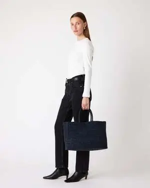 LIÉ STUDIO The Charlotte Raffia Bag Large