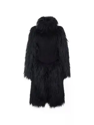 Elisabetta Franchi Fur-effect Coat With Bustier