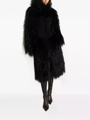 Elisabetta Franchi Fur-effect Coat With Bustier