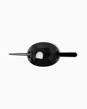 LIÉ STUDIO The Poppy Barrette - Solid Black