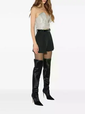 Elisabetta Franchi Gazar Top With Micro-polka Dot Print