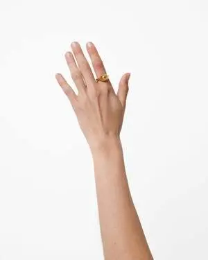 LIÉ STUDIO The Chloe Ring In 18k -plated Sterling Silver - Gold