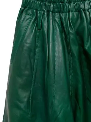 THE FRANKIE SHOP Wide-leg Leather Trousers