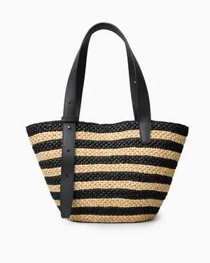 LIÉ STUDIO The Bianca Raffia Bag Small - Multi