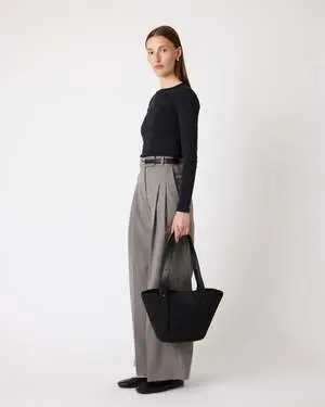 LIÉ STUDIO The Bianca Raffia Bag Small
