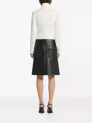 COURREGES Zip-up Twill Cardigan