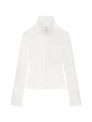 COURREGES Zip-up Twill Cardigan