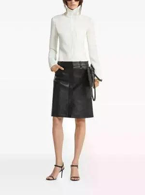 COURREGES Zip-up Twill Cardigan
